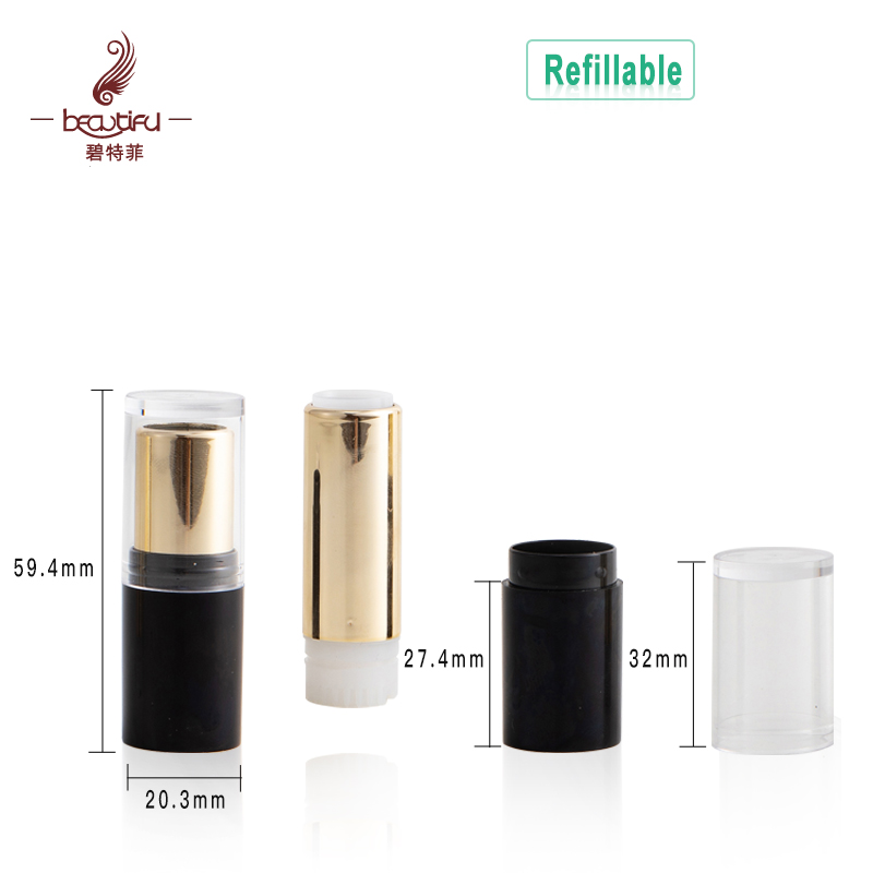 RPLI04 Sustainable Empty 2.25g Refillable lipstick case | Beautiful ...